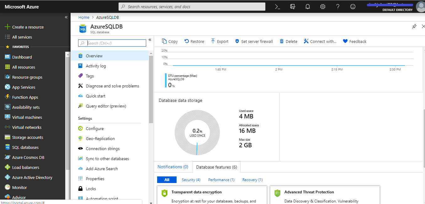 Azure Creating An Azure Sql Database Codeproject
