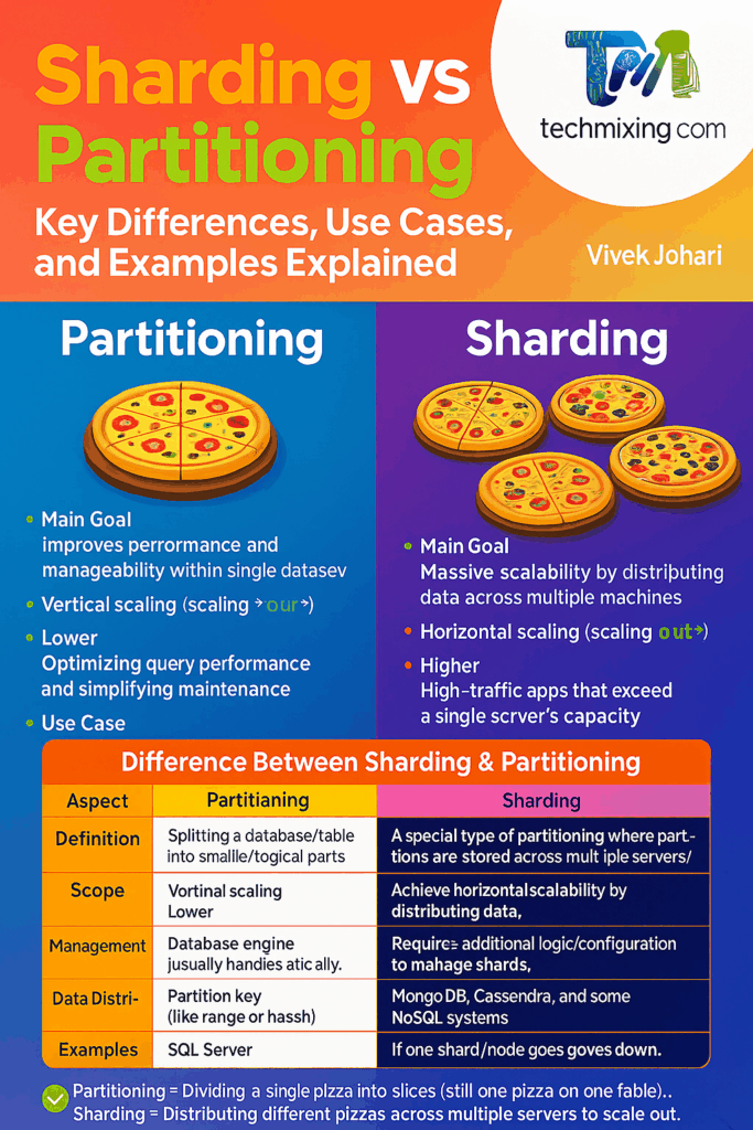 Sharding vs Partitioning: Key Differences, Use Cases, and Examples Explained - Technology with ...