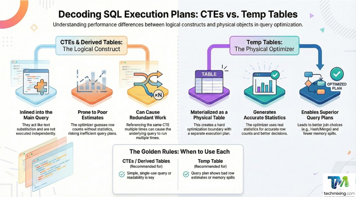 Execution Plan Analysis: CTEs vs Temp Tables vs Derived Tables ...